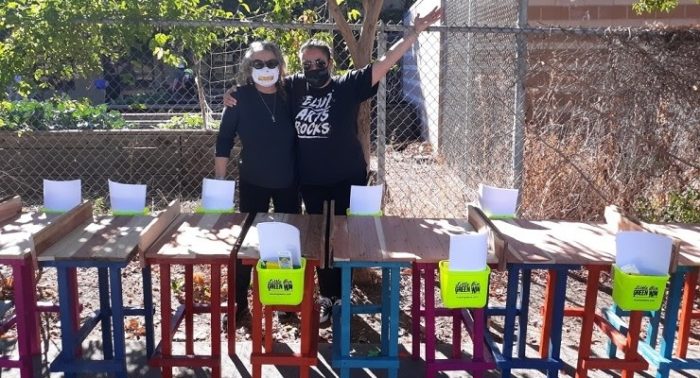 Eliot Arts Magnet Academy Artist Builds Desks for Students – Pasadena Now