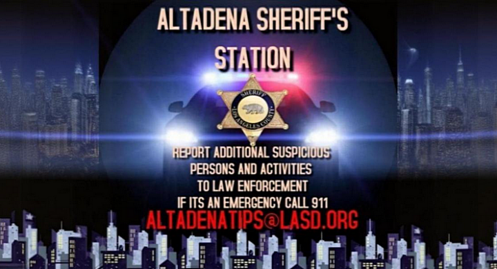 Sheriff’s Altadena Station Launches Email Tip Line for Altadena ...