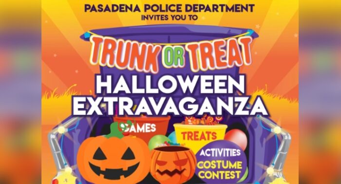 Pasadena Police Department to Host Family Friendly Halloween Trunk-or ...