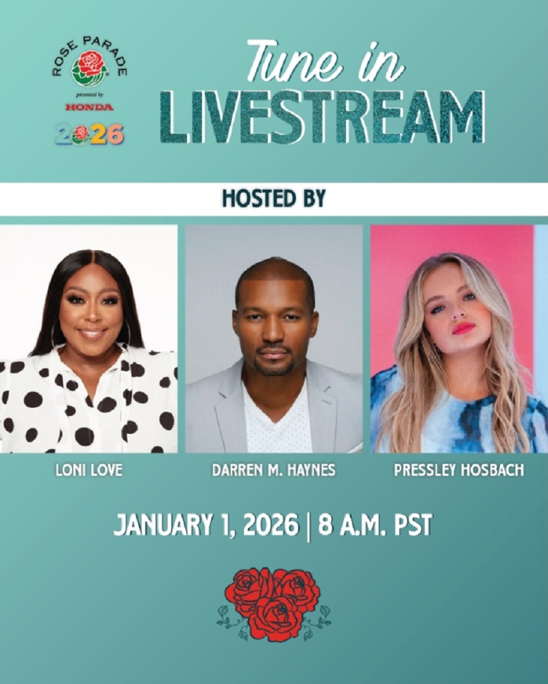 Pasadena Tournament of Roses Announces 2026 Rose Parade to Livestream ...