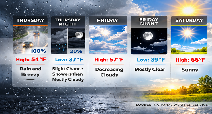 Storm Brings Rain, Cold Winds to Pasadena Thursday; Sunshine and ...