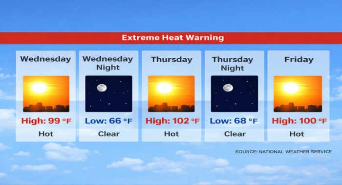 Dangerous Heat to Grip Pasadena Through Friday Before Weekend Cooldown ...